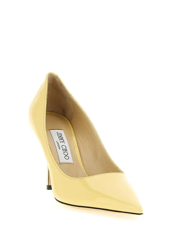 JIMMY CHOO Love 85mm Pointed Toe Stiletto Pumps In Patent Leather