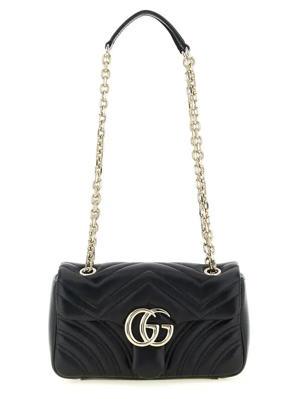 Gucci Gg Marmont Small Shoulder Bag - Black