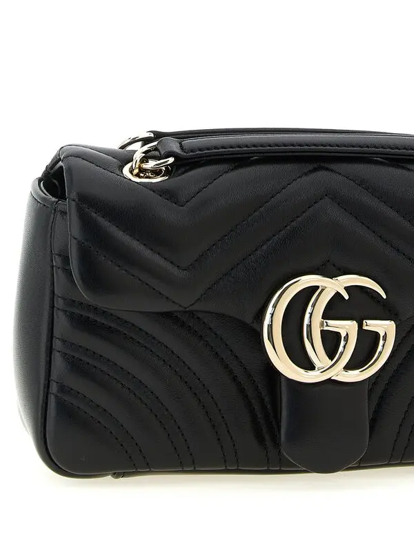 Gucci Gg Marmont Small Shoulder Bag - Black