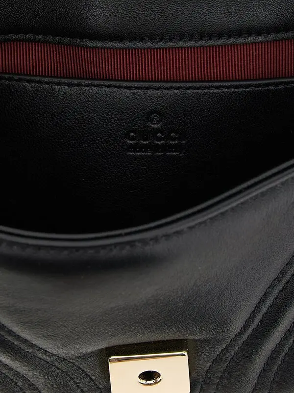 Gucci Gg Marmont Small Shoulder Bag - Black