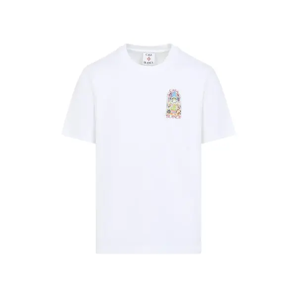 Casablanca Orchid Court T-shirt - White