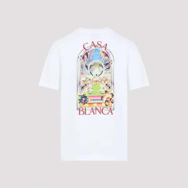 Casablanca Orchid Court T-shirt - White