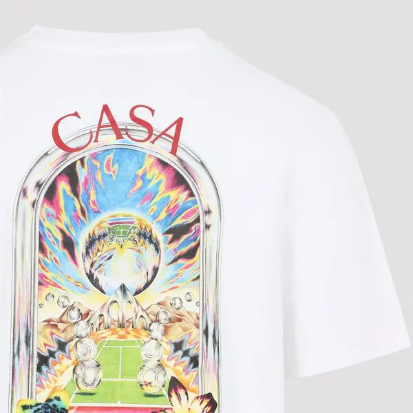 Casablanca Orchid Court T-shirt - White