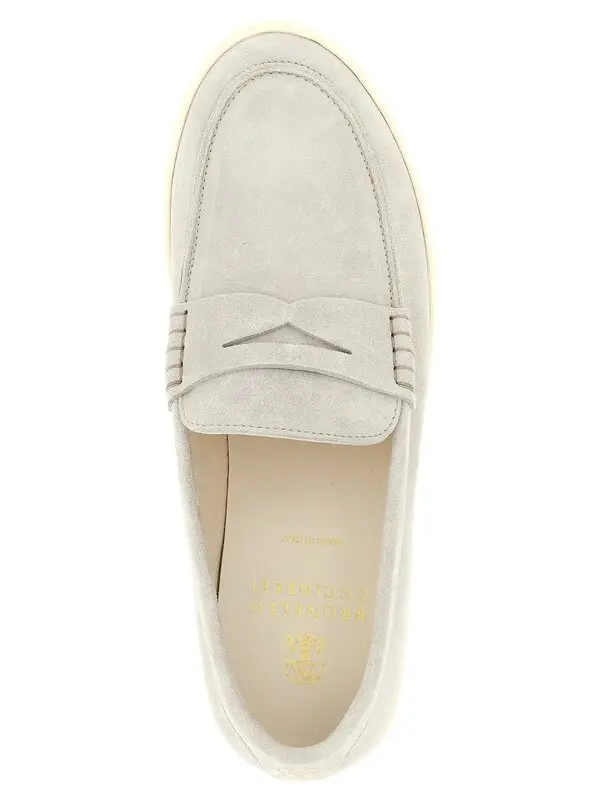 Brunello Cucinelli Suede Loafer Sneakers