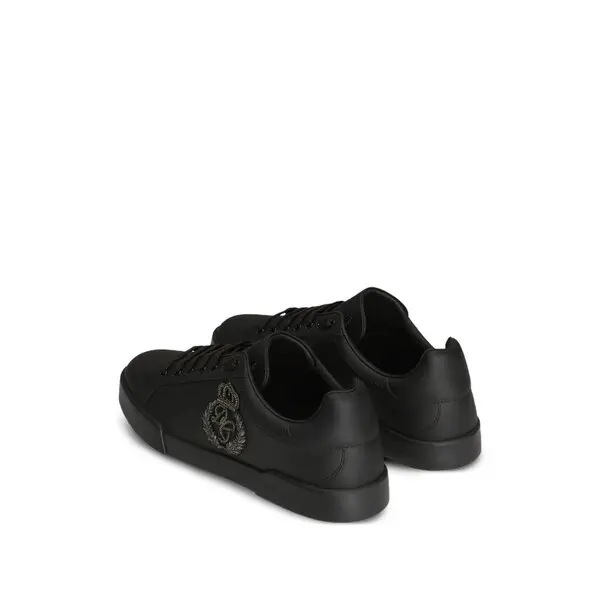 Dolce & Gabbana Low-top Sneakers With Logo Appliqu