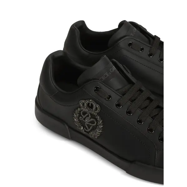 Dolce & Gabbana Low-top Sneakers With Logo Appliqu