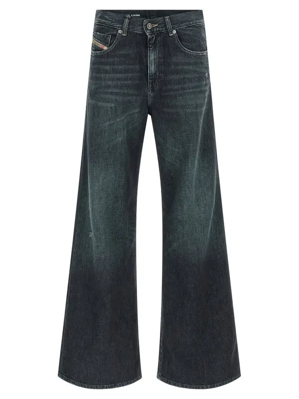 DIESEL® D-akemi Cotton Denim Jeans - Blue
