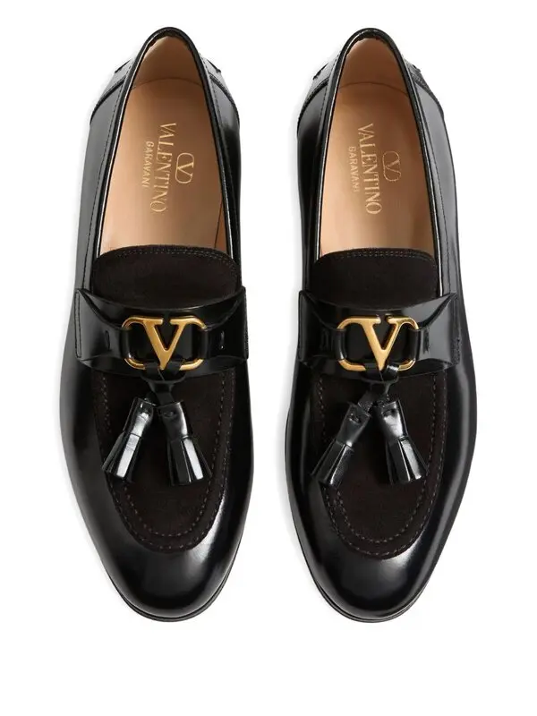 Valentino Garavani Tassel Detail Leather Loafers - Multicolor