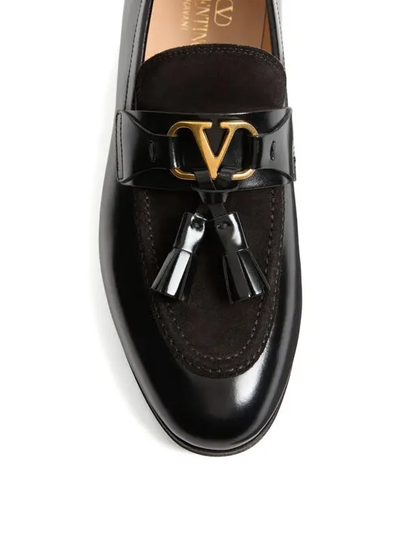Valentino Garavani Tassel Detail Leather Loafers - Multicolor