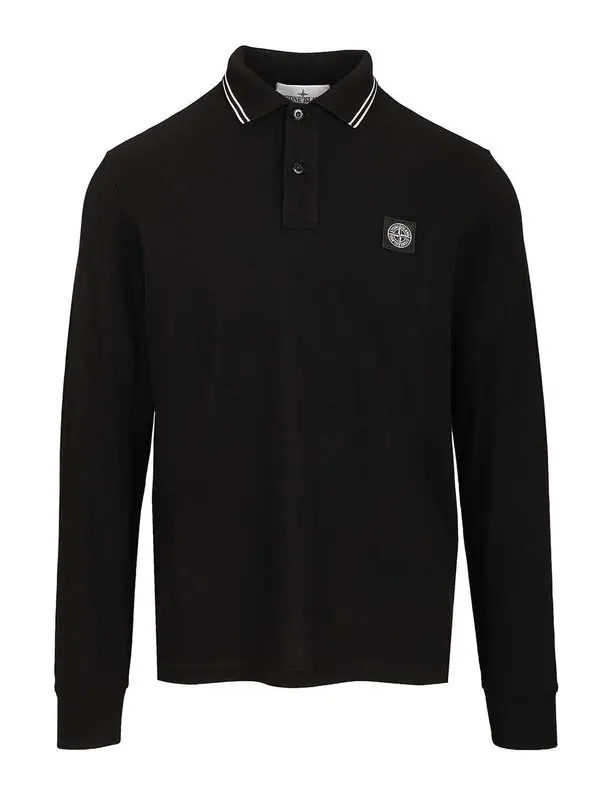 Stone Island Long-sleeved Polo Shirt