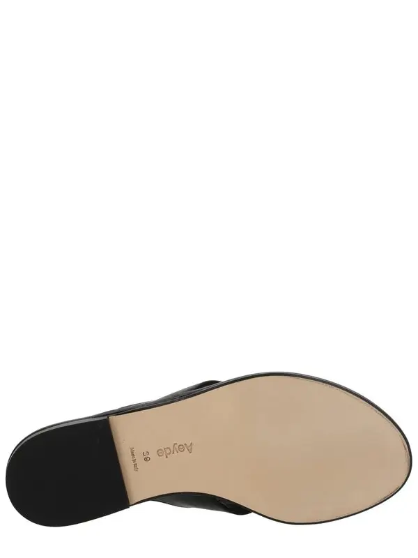 AeydĒ Leather Thong Sandals - Black