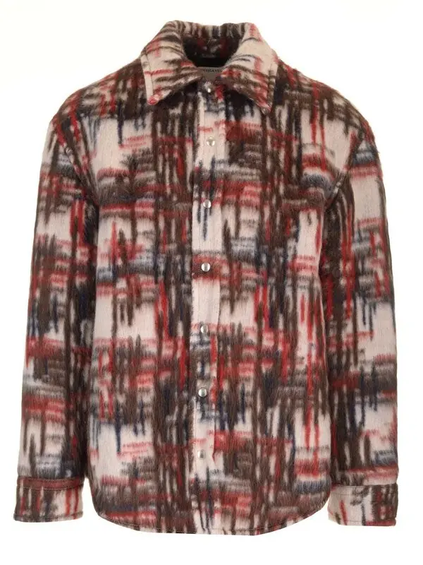 Bottega Veneta Brushed Alpaca Overshirt - Multicolor