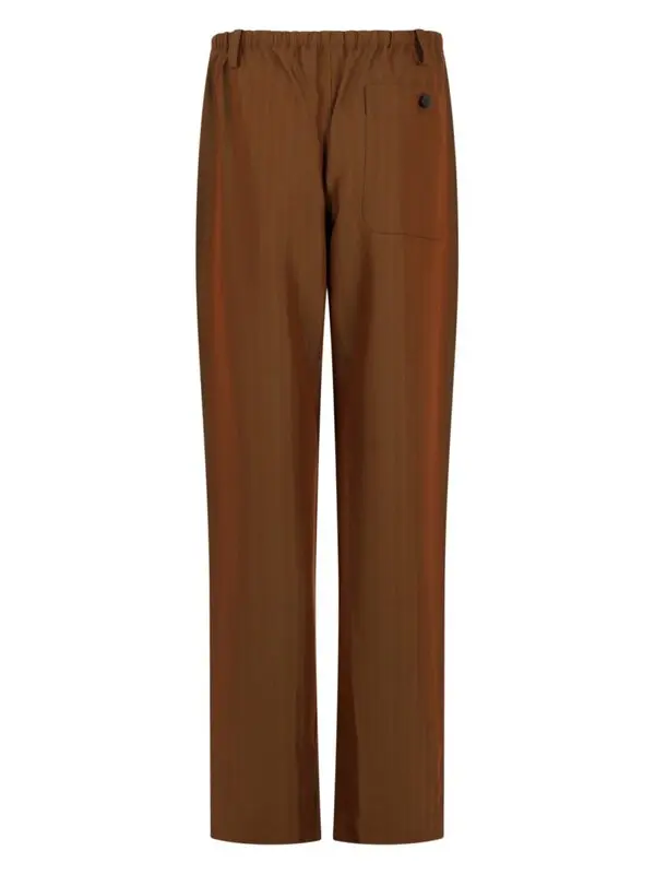Dries Van Noten Long Wool Blend Trousers