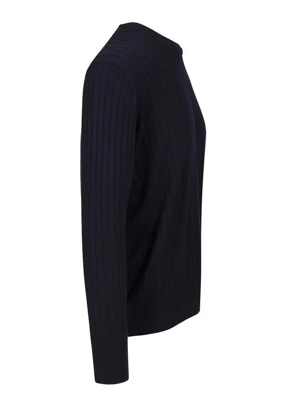 Bottega Veneta Ribbed Wool Crew Neck Sweater