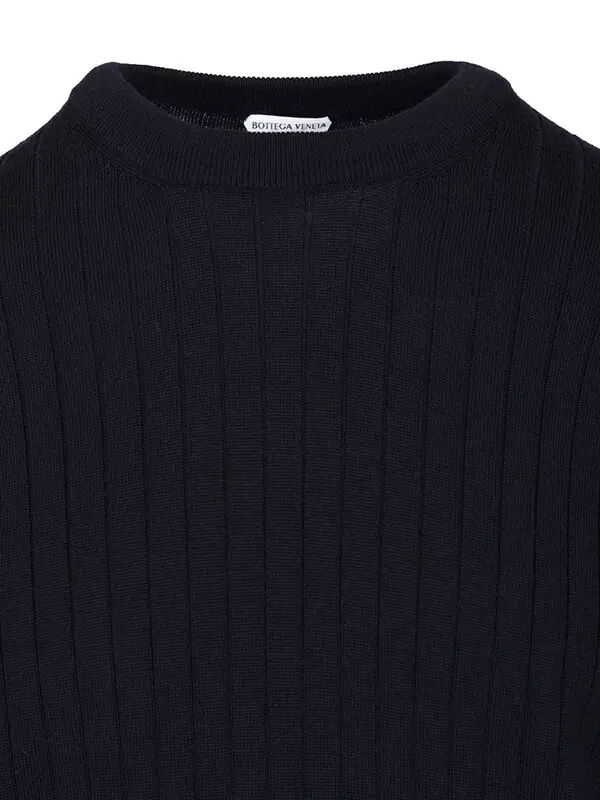 Bottega Veneta Ribbed Wool Crew Neck Sweater