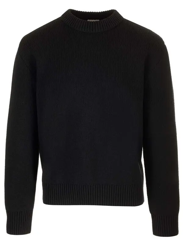 Bottega Veneta Wool Crew Neck Sweater - Black
