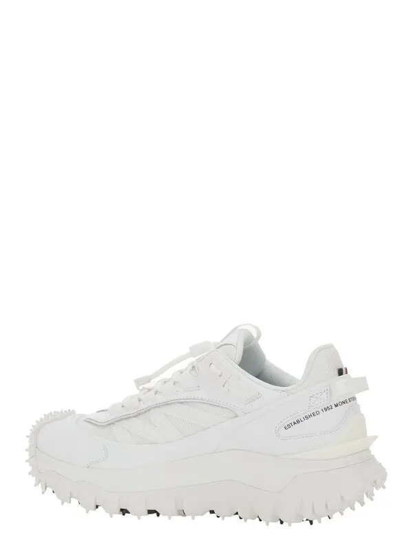 Moncler Low Sneakers 'trailgrip Gtx' With Fabric Logo Detail - White