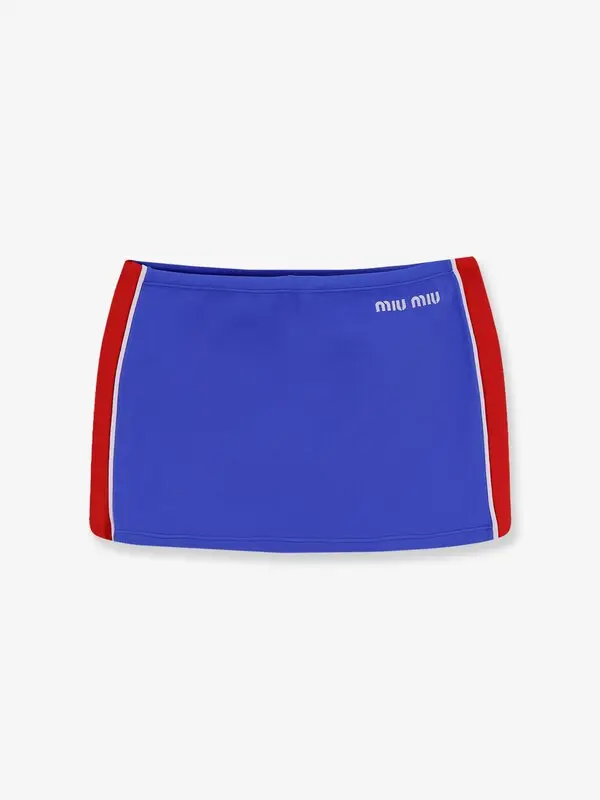 Miu Miu Recycled Material Mini Skirt - Multicolor