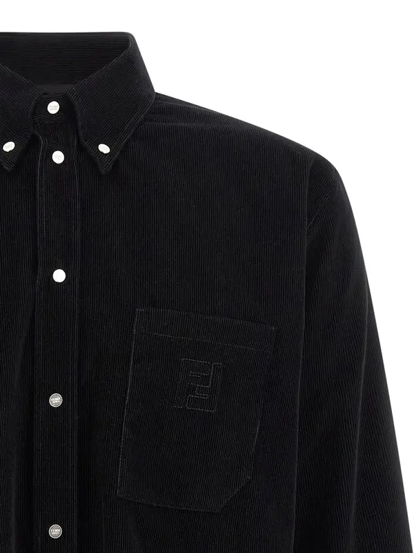 Fendi Corduroy Shirt - Black