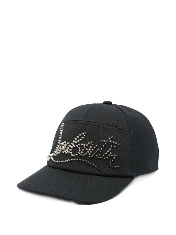 CHRISTIAN LOUBOUTIN Baseball Cap With Studded Detail - Multicolor