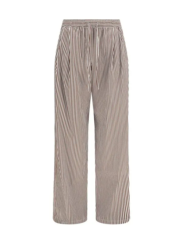 Dolce & Gabbana Striped Poplin Pants