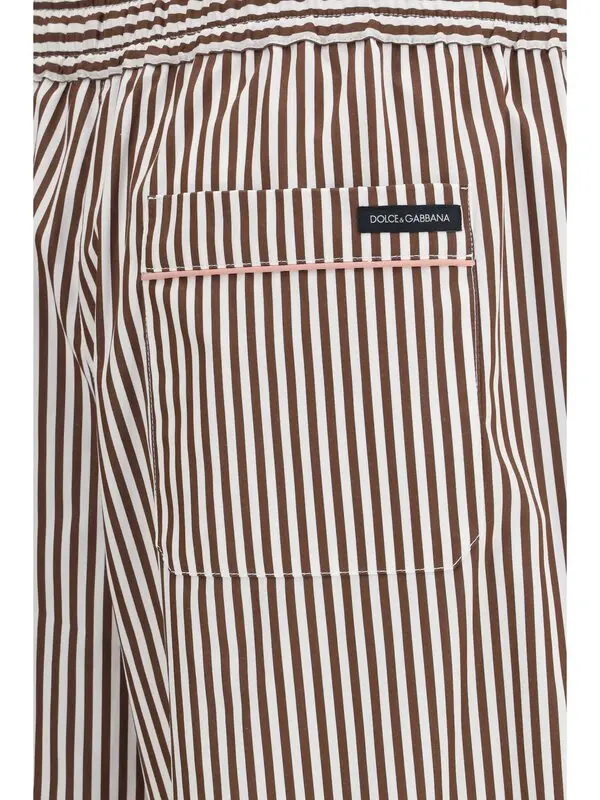 Dolce & Gabbana Striped Poplin Pants