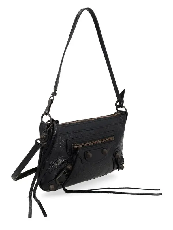 Balenciaga Le City Pochette With Shoulder Strap - Black