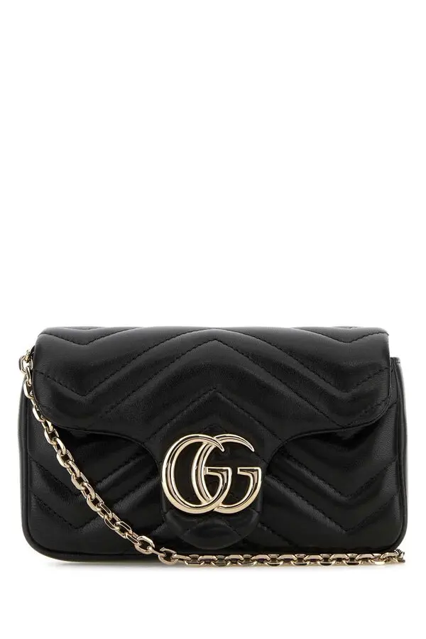 Gucci Leather Mini Gg Marmont Shoulder Bag