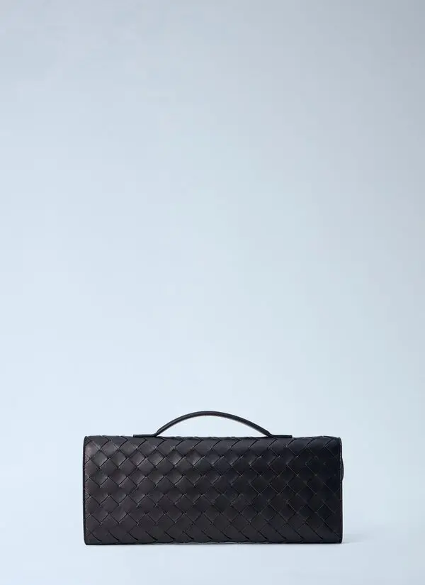 Bottega Veneta Long Andiamo Clutch - Brown