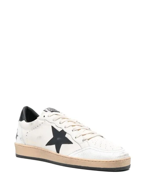 GOLDEN GOOSE Ball Star Leather Sneakers - Multicolor