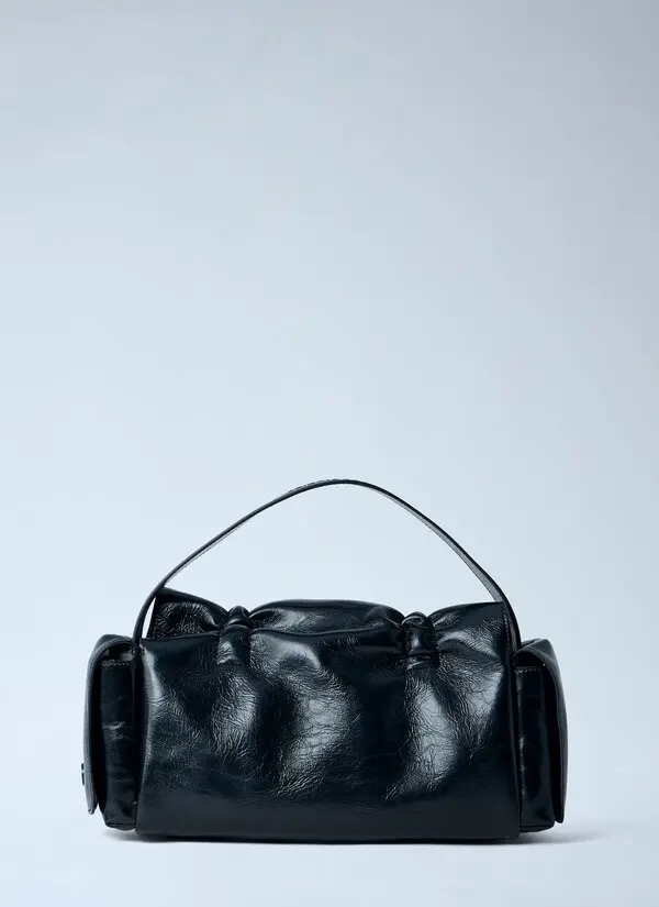Acne Studios Multi-pocket Shoulder Bag With Drawstring Detail - Black