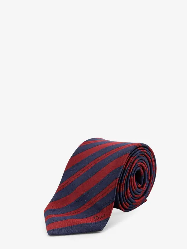 Dior Silk Striped Neck Tie - Multicolor