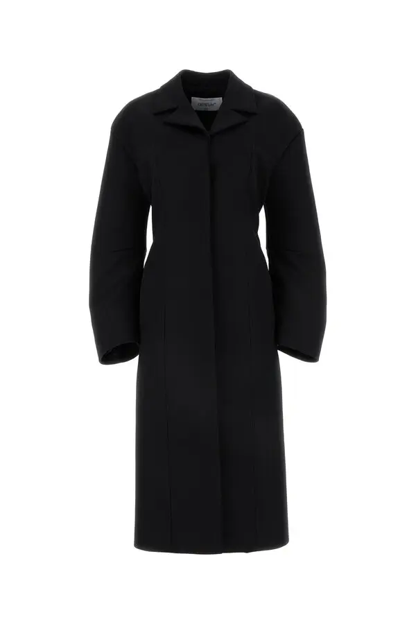 Off-White Wool Blend Coat - Multicolor