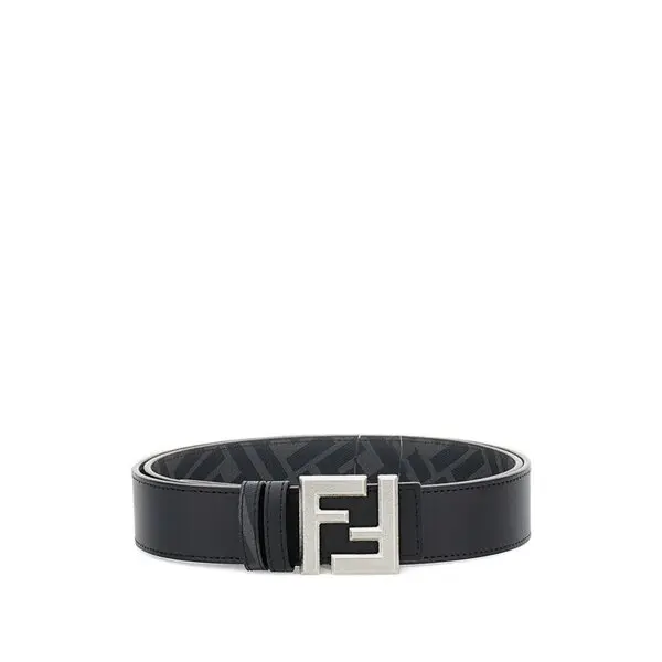 Fendi Logo Buckle Belt - Black