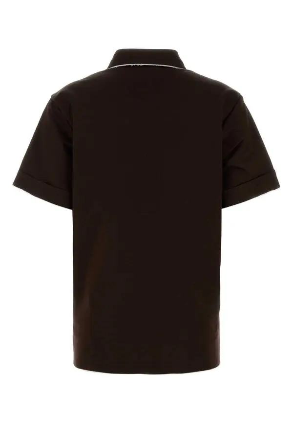 Prada Cotton Polo Shirt - Brown