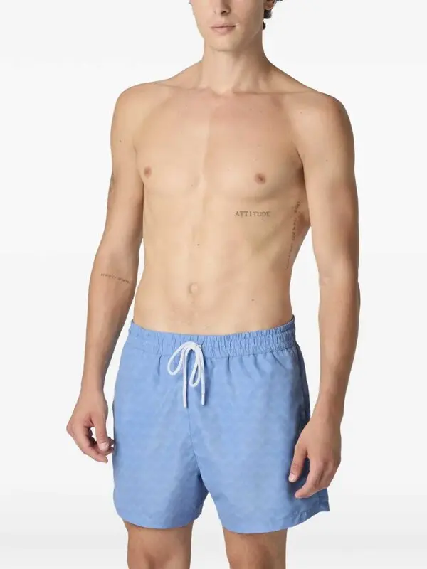 Missoni Drawstring Swim Shorts With Zigzag Pattern