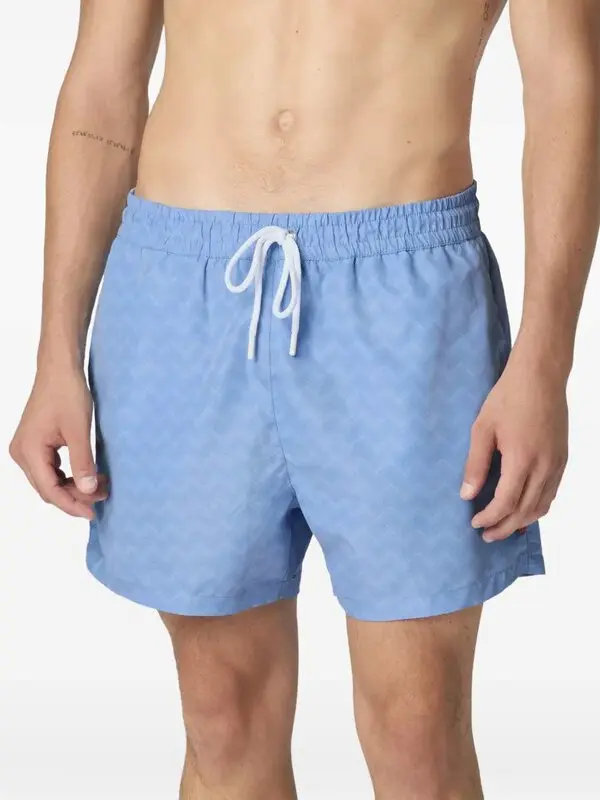 Missoni Drawstring Swim Shorts With Zigzag Pattern