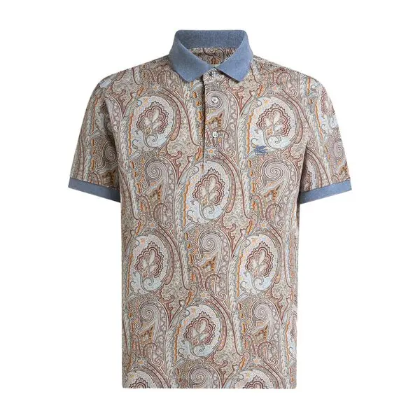 Etro Neutrals Polo Shirts - Cream
