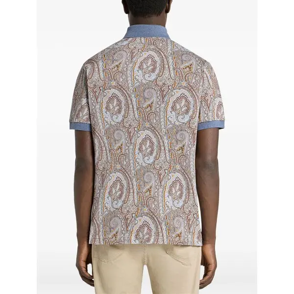Etro Neutrals Polo Shirts - Cream