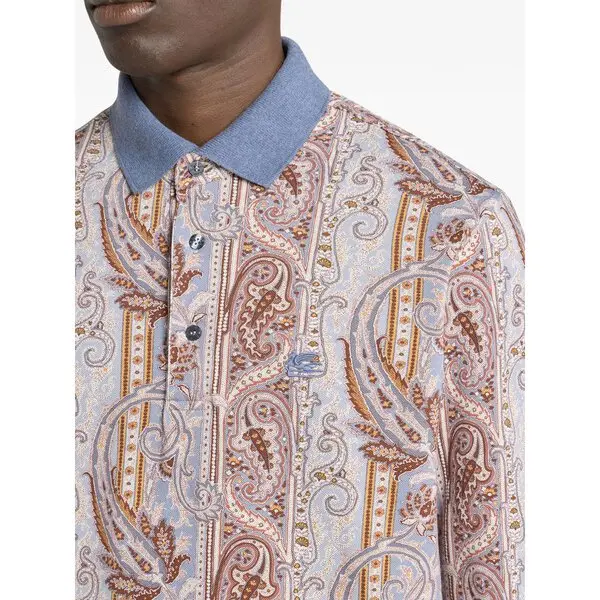 Etro Neutrals Polo Shirts - Cream