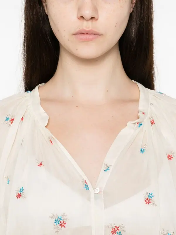 FORTE_FORTE Embroidered Cotton Shirt