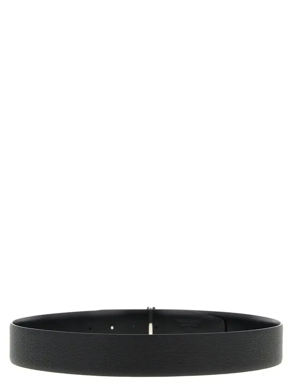 TOM FORD Reversible Belt With Logo Buckle - Black