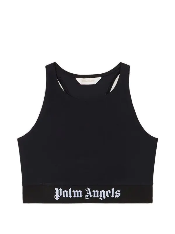 Palm Angels Black Logo Bandeau Top - Multicolor