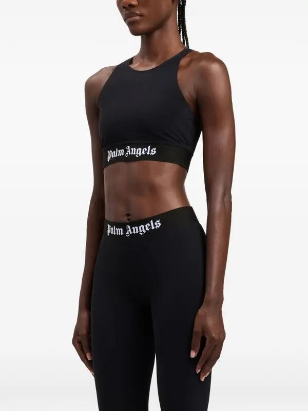 Palm Angels Black Logo Bandeau Top - Multicolor