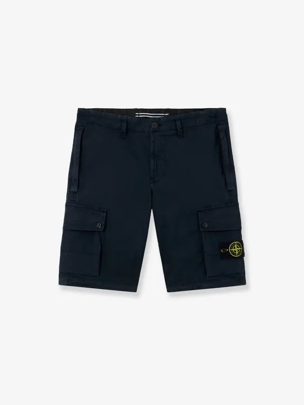 Stone Island Organic Cotton Cargo Shorts - Multicolor