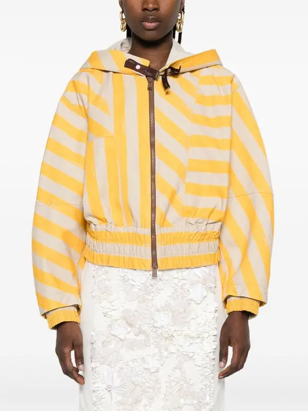 Fendi Striped Blouson Jacket - Multicolor