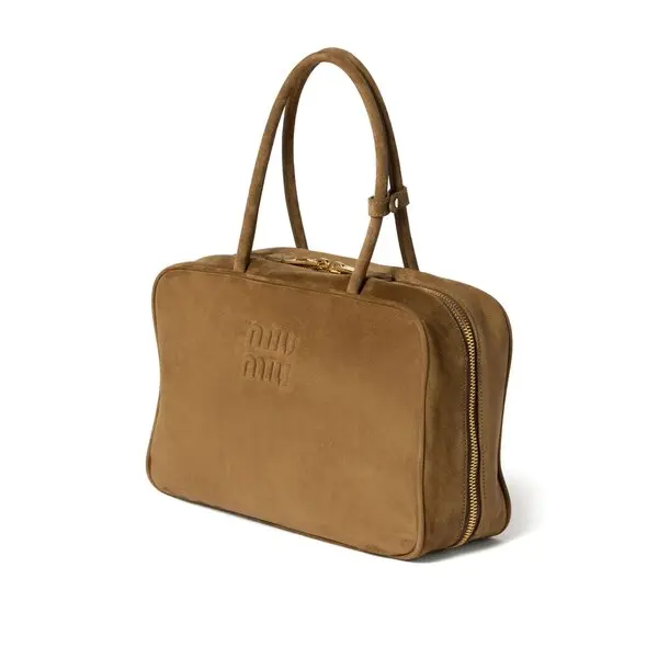 Miu Miu Embossed Logo Tote Bag