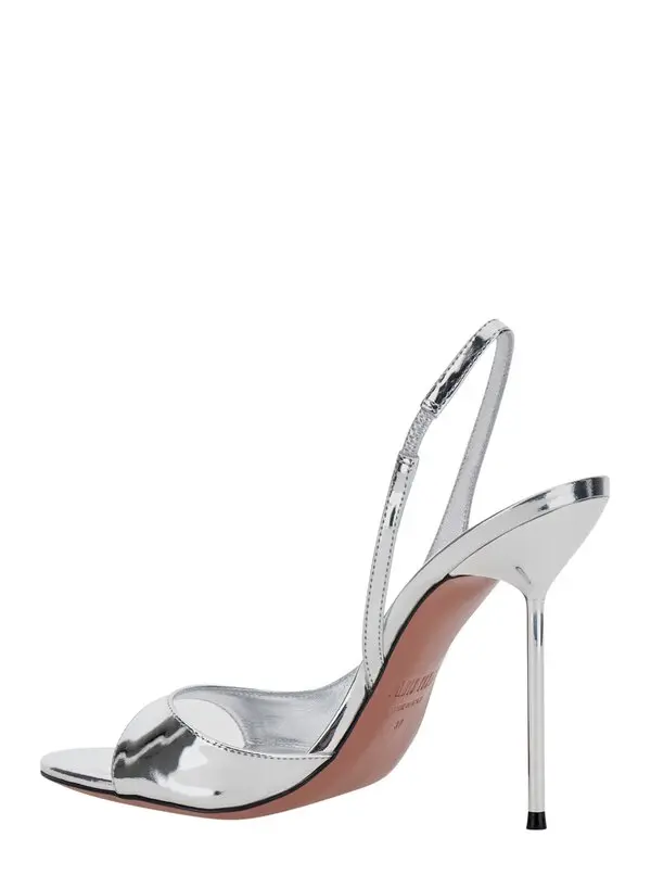 Paris Texas Lidia Slingback Metallic Leather Heels