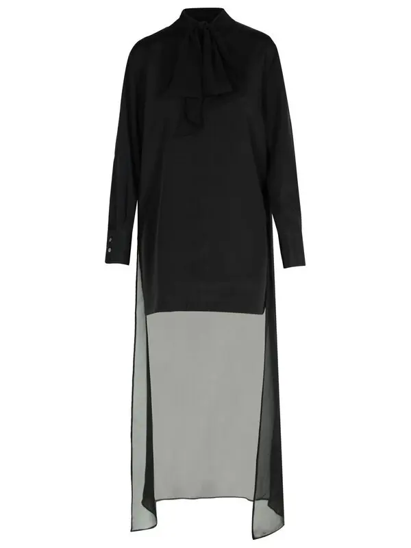 P.a.r.o.s.h Soiree Silk Dress - Black