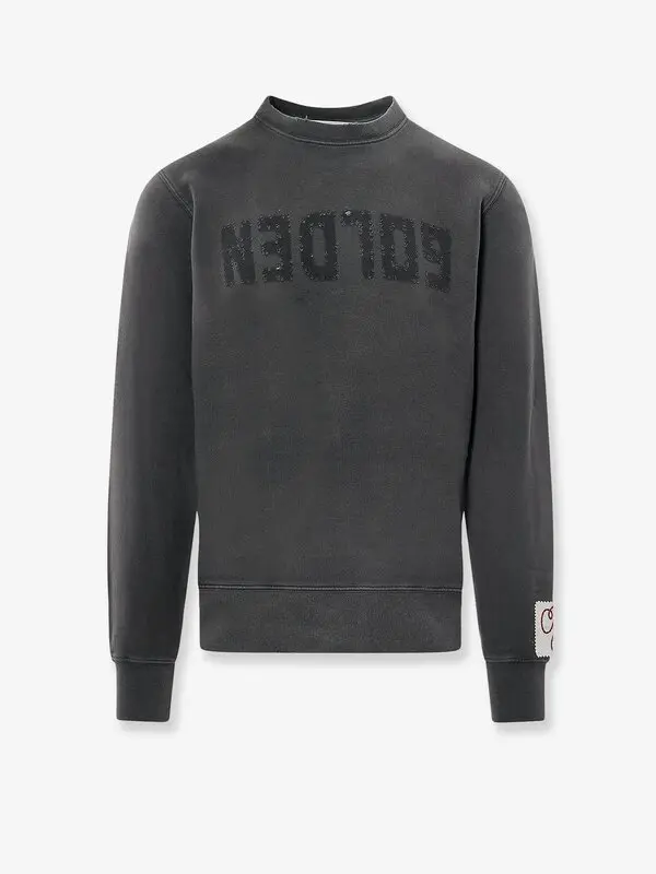 GOLDEN GOOSE Archibald Distressed Cotton Sweatshirt - Multicolor